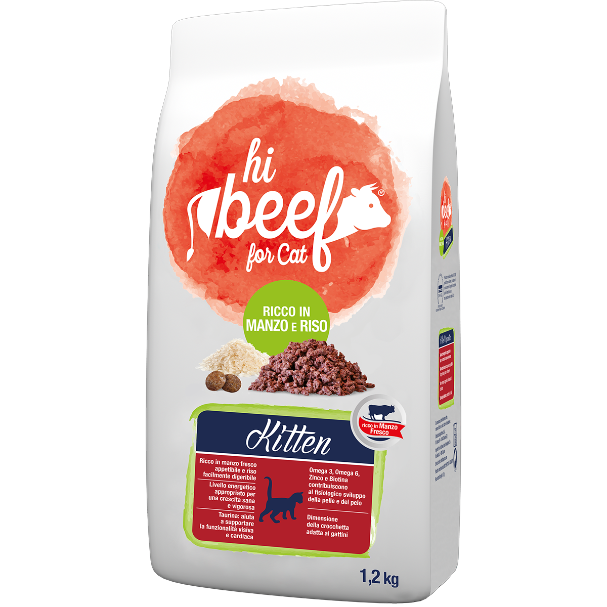 Hi Beef Kitten Manzo Riso 1.2KG - Hi