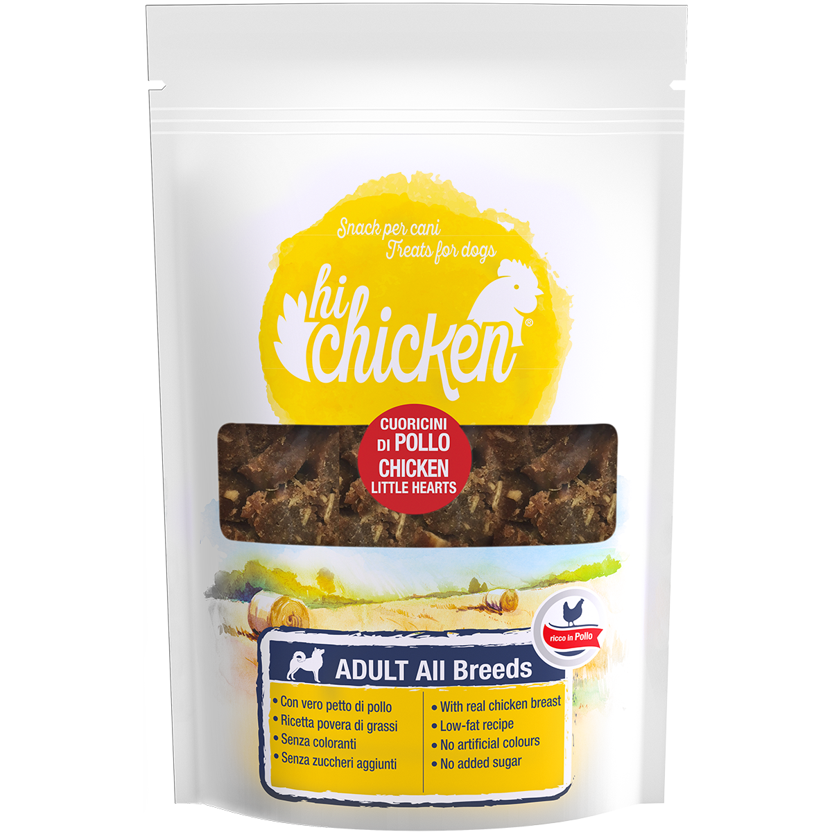 HI Chicken Snack cuoricini pollo 90G - Hi