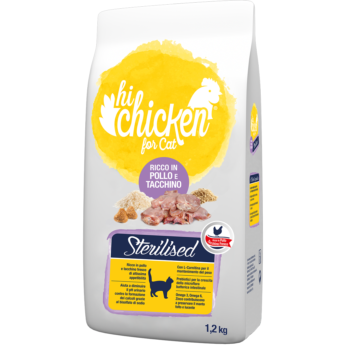 Hi Chicken Cat Adult Sterilised 1.2KG - Hi