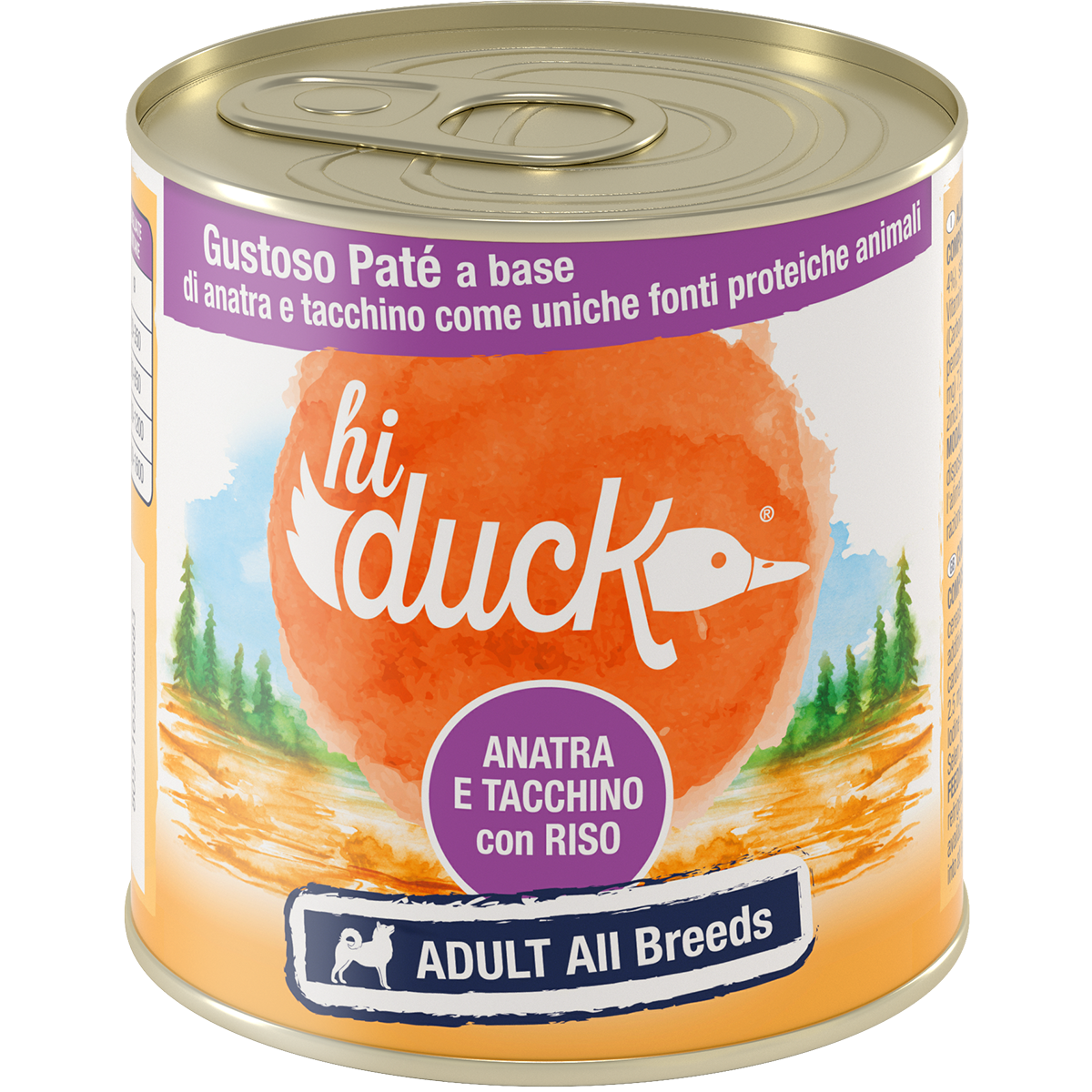 Hi Duck Dog Adult Patè Anatra Tacchino Riso 300G - Hi