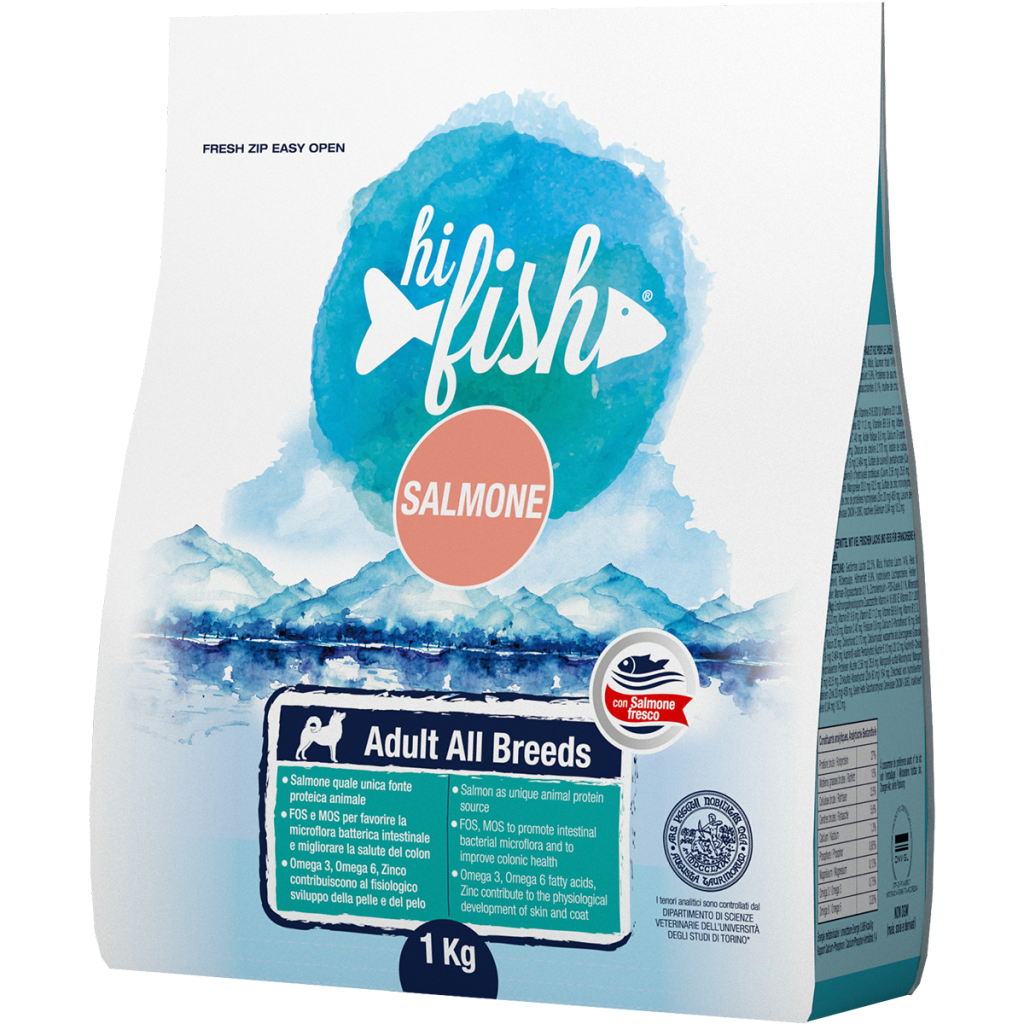 Hi Fish Dog Fresco Adult Salmone 1KG - Hi