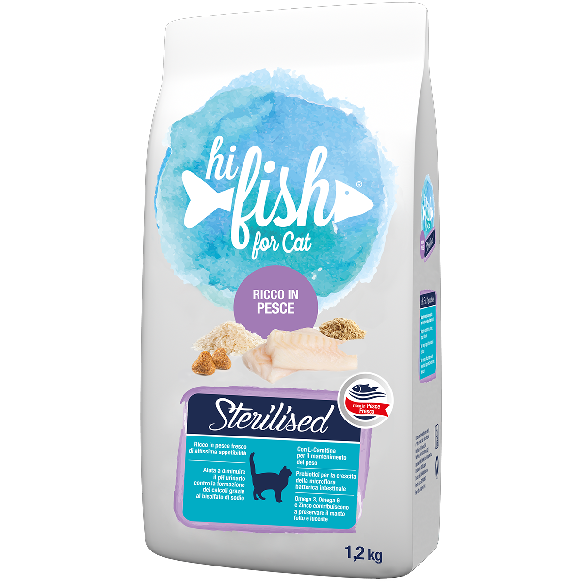 Hi Fish Cat Adult Sterilised al Pesce 1.2KG - Hi