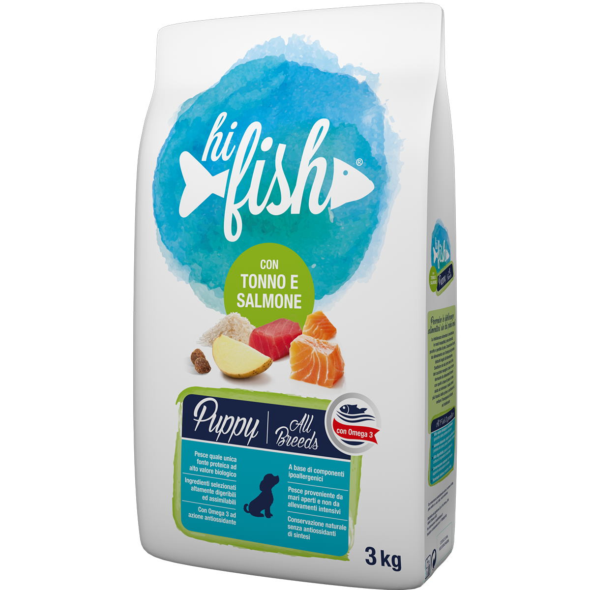 Hi Fish Puppy Tonno Salmone 3KG - Hi
