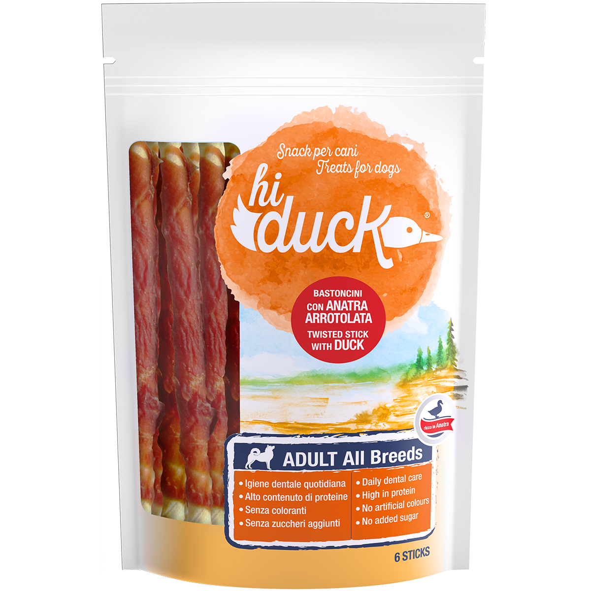 HI Duck Snack Bastoncini con anatra 70G - Hi